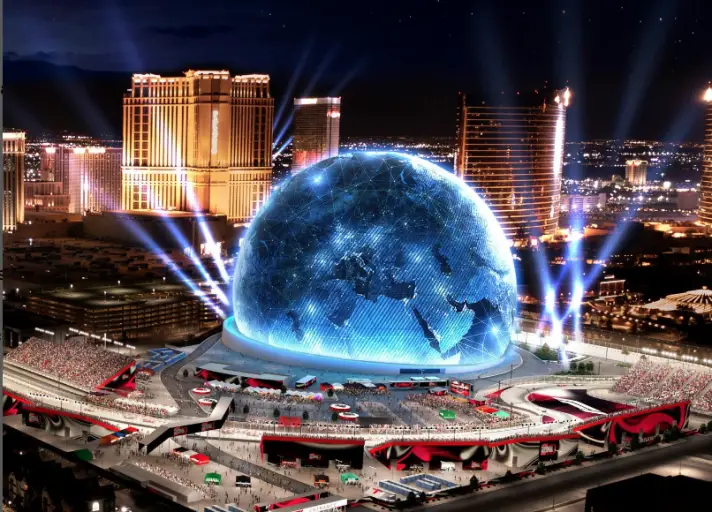 Así es MSG Sphere, la esfera gigante en Las Vegas