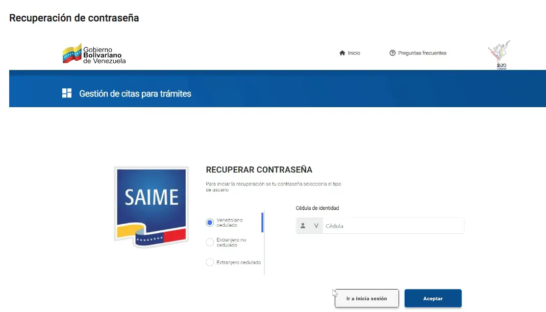 Así de fácil recuperas en Saime la contraseña: Tutorial - Nuevo Día