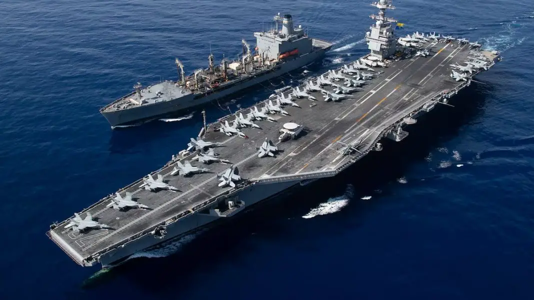 USS Gerald R. Ford nuevamente rumbo al sur del Caribe